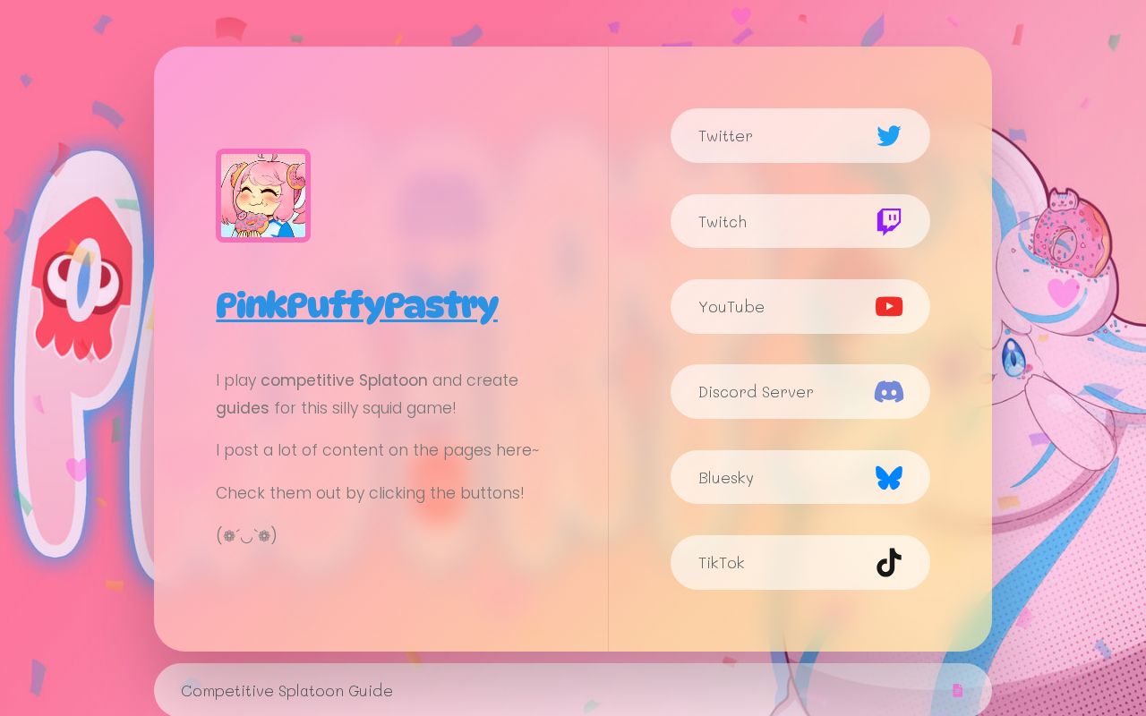 PinkPuffyPastry's Carrd